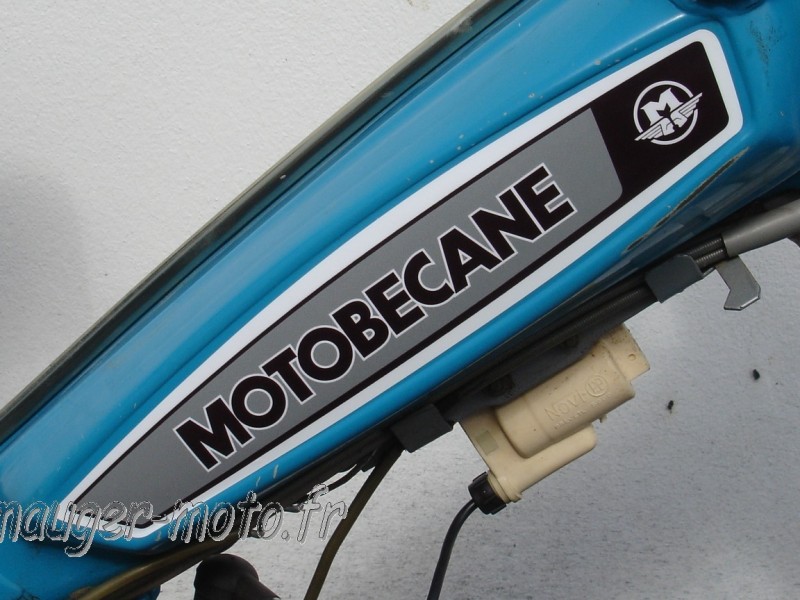 Ets Mauger - Autocollant réservoir MOTOBECANE 40 50 gris (paire)