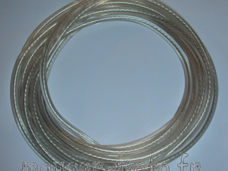 Ets Mauger - Fil de bougie transparent diamètre 7 mm (le métre)