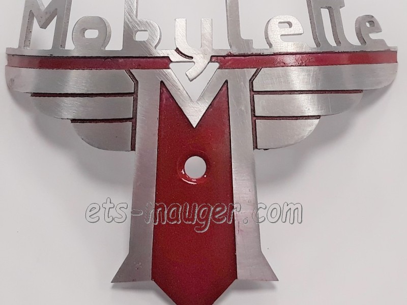 Ets Mauger - Logo alu 'RÉSERVOIR MOBYLETTE' Motobécane